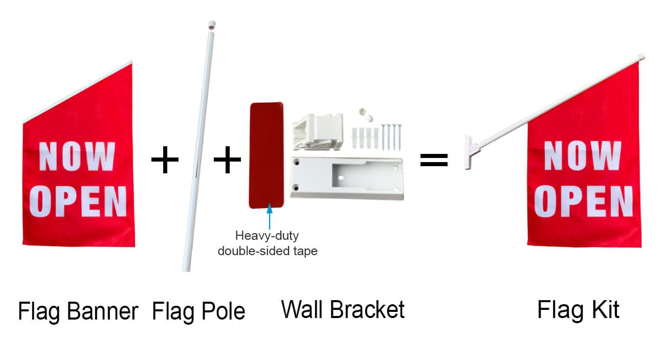 Wall-Mounted Flags for Retail Stores - Melbourne, Australia